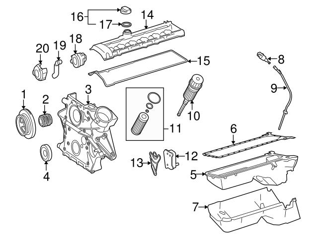 Genuine Mercedes 6460100091 Crankcase Vent Valve - Mercedes