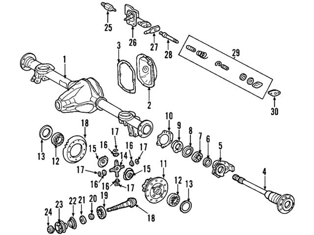 Genuine Mercedes 9029970246 Axle Shaft Seal; Rear Drive - Mercedes