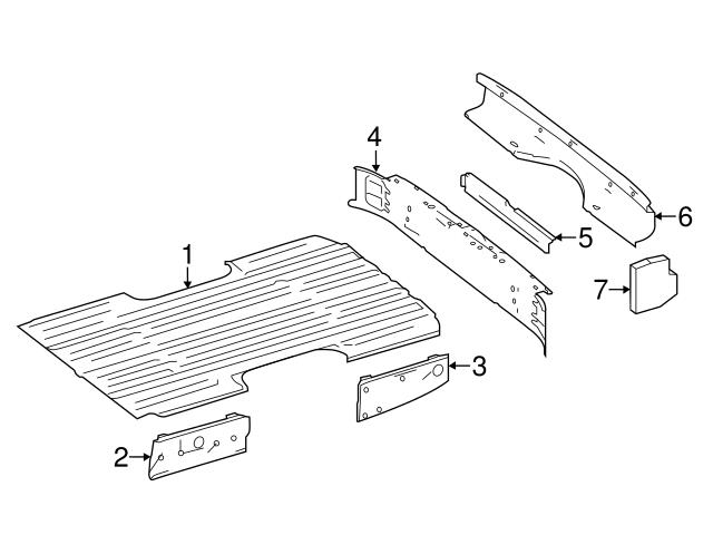 Genuine Mercedes 9063109737 Rear Body Panel; Rear - Mercedes | 9063108137