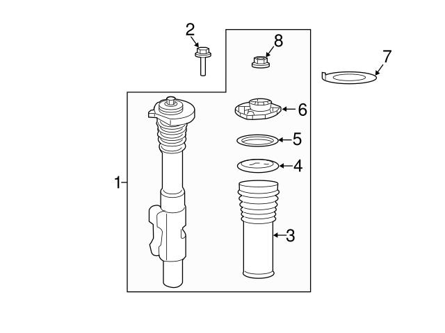 Genuine Mercedes 906323013264 Shock Mount Insulator; Lower - Mercedes ...