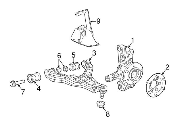 Genuine Mercedes 9063304620 Wheel Bearing and Hub Assembly; Right ...