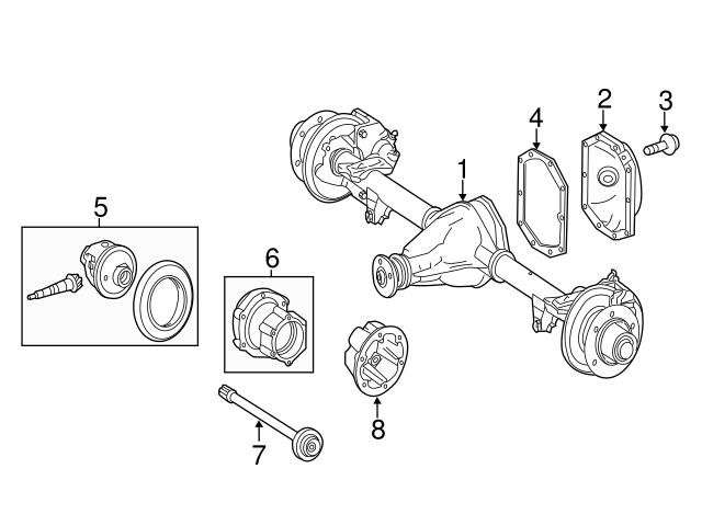 Genuine Mercedes 9063570208 Drive Shaft Pinion Yoke; Rear - Mercedes