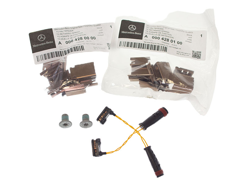 Genuine Mercedes 9064200083 Disc Brake Pad and Rotor Kit; Rear ...