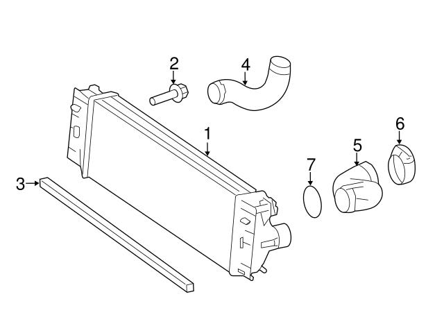 Genuine Mercedes 9065010101 Intercooler - Mercedes