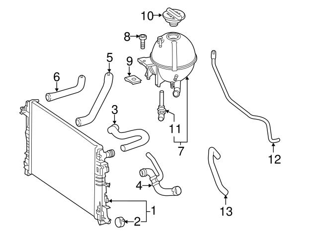Genuine Mercedes 9065013782 Coolant Hose - Mercedes