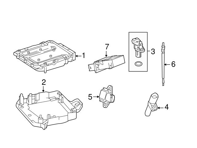 Genuine Mercedes 9065451740 Engine Control Module Bracket - Mercedes