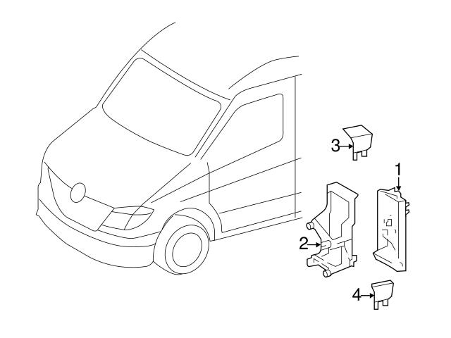 Genuine Mercedes 9065454301 Fuse Box - Mercedes | 9065450401 9065454001 ...