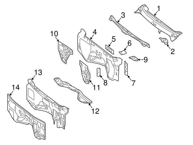 Genuine Mercedes 9066260014 Dash Panel Bracket - Mercedes