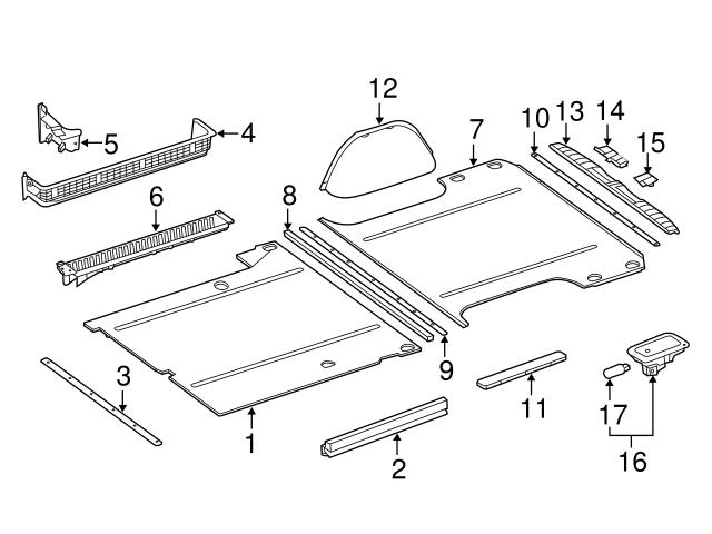 Genuine Mercedes 90668607109E80 Door Sill Plate; Right - Mercedes ...