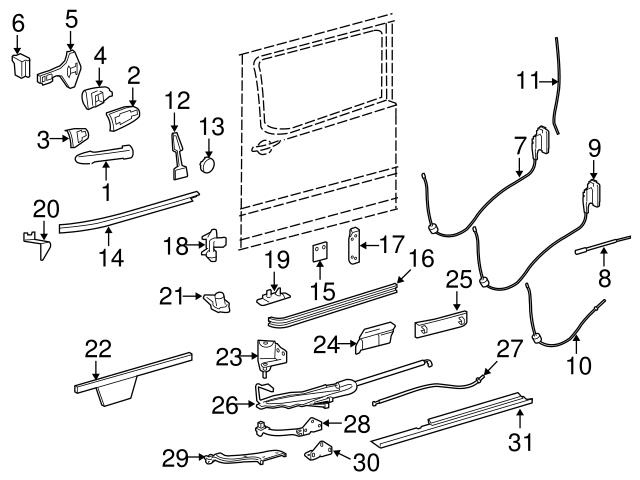 Genuine Mercedes 9067660262 Liftgate Bump Stop; Left, Right - Mercedes