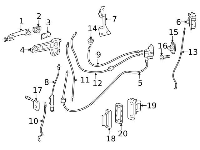 Genuine Mercedes 906820041064 Power Sliding Door Switch; Left, Right ...