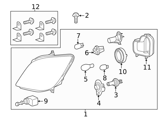 Genuine Mercedes 9068260182 Turn Signal Lamp Socket; Left, Right ...