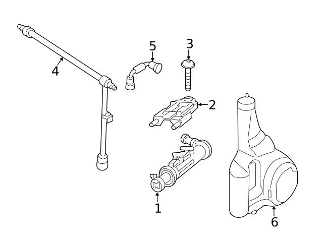 Genuine Mercedes 9068600347 Headlight Washer Nozzle; Front Left - Mercedes
