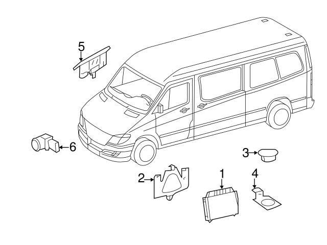 Genuine Mercedes 9069001200 Parking Aid Control Module - Mercedes ...