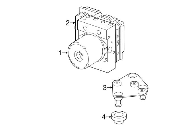 Genuine Mercedes 9069001403 ABS Control Module - Mercedes | 9069001503