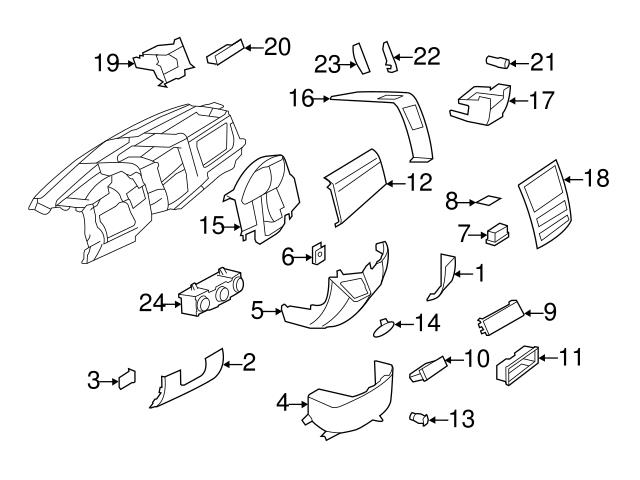 Genuine Mercedes 9069064100 AC/Heater Control Knob | 9068301785 ...