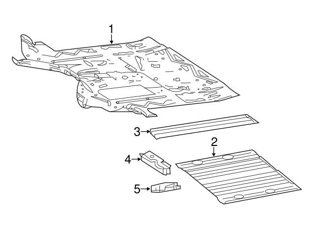 Genuine Mercedes 9069890798 Floor Pan Seal; Right - Mercedes | 9106823200