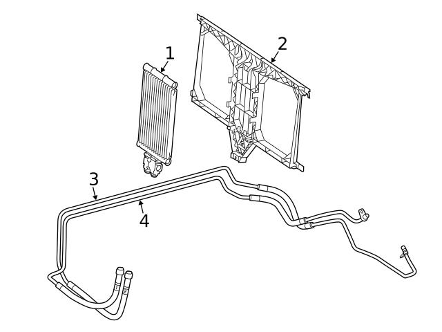 Genuine Mercedes 9072704900 Auto Trans Oil Cooler Hose Assembly ...