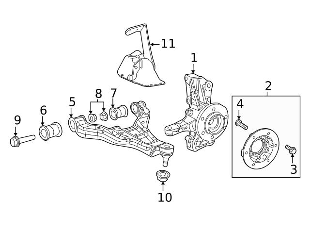 Genuine Mercedes 9073300800 Wheel Bearing and Hub Assembly; Right ...