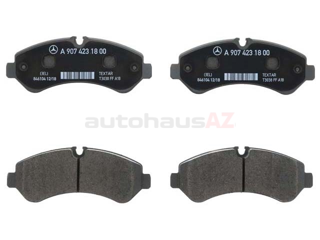 Genuine Mercedes 9074208700, A9074208700 Brake Pad Set; Rear - Mercedes ...