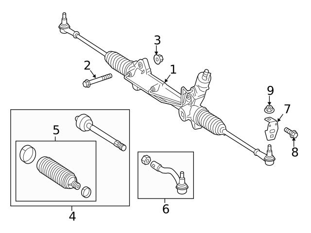 Genuine Mercedes 9074606300 Tie Rod End; Left, Right - Mercedes