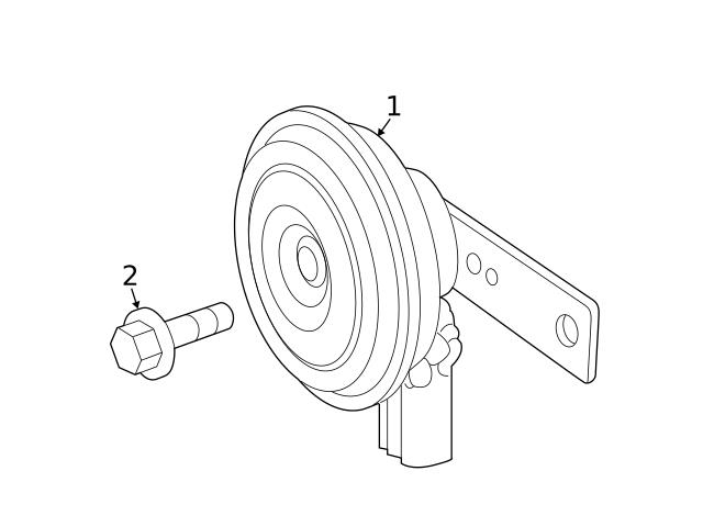 Genuine Mercedes 9075404905 Horn - Mercedes