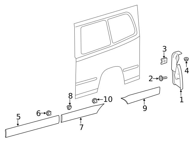 Genuine Mercedes 90788915009051 Mud Flap; Rear Right - Mercedes ...