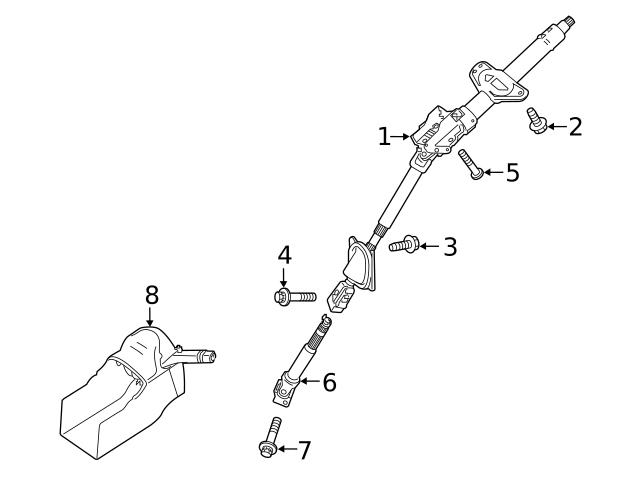Genuine Mercedes 90790014059051 Steering Column Switch Housing ...