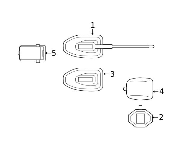 Genuine Mercedes 9079051802 Radio Antenna Assembly - Mercedes