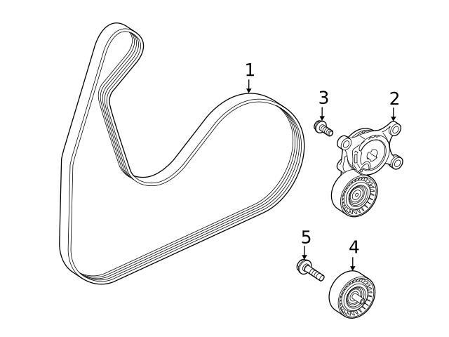 Genuine Mercedes 910105010011 Engine Crankshaft Main Bearing Cap Bolt ...