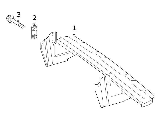 Genuine Mercedes 910105012005 Bumper Step Pad Bolt - Mercedes