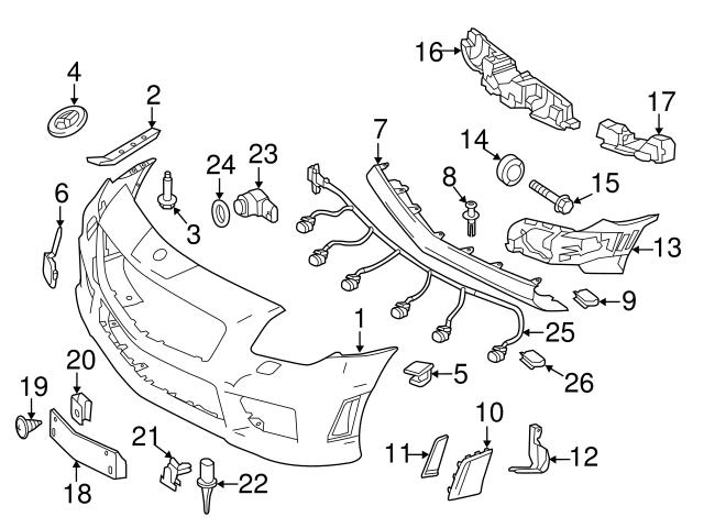 Genuine Mercedes 910143006007 Bumper End Cap Bolt; Right Lower, Left ...