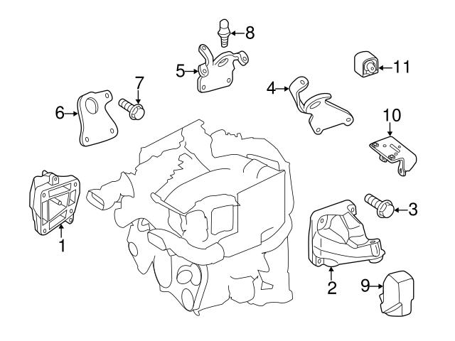 Genuine Mercedes 910143008006 Engine Mount Bolt; Right Upper, Left ...