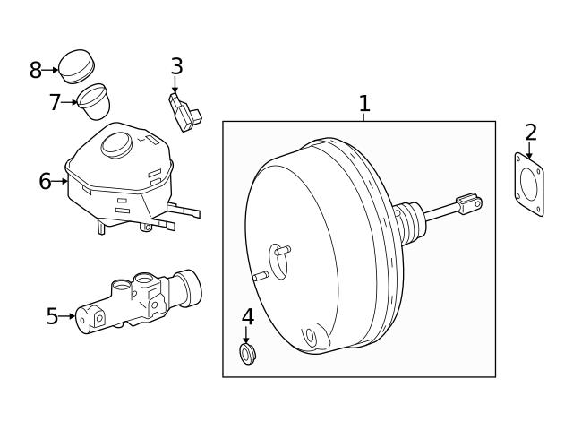 Genuine Mercedes 9104310900 Power Brake Booster/Servo - Mercedes