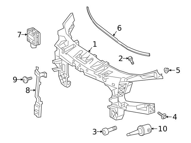 Genuine Mercedes 9108805600 Cruise Control Distance Sensor Bracket ...