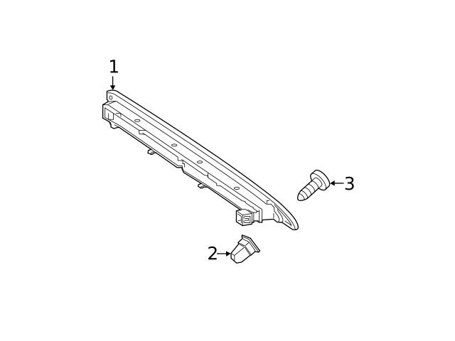 Genuine Mercedes 9109066300 Center High Mount Stop Light - Mercedes