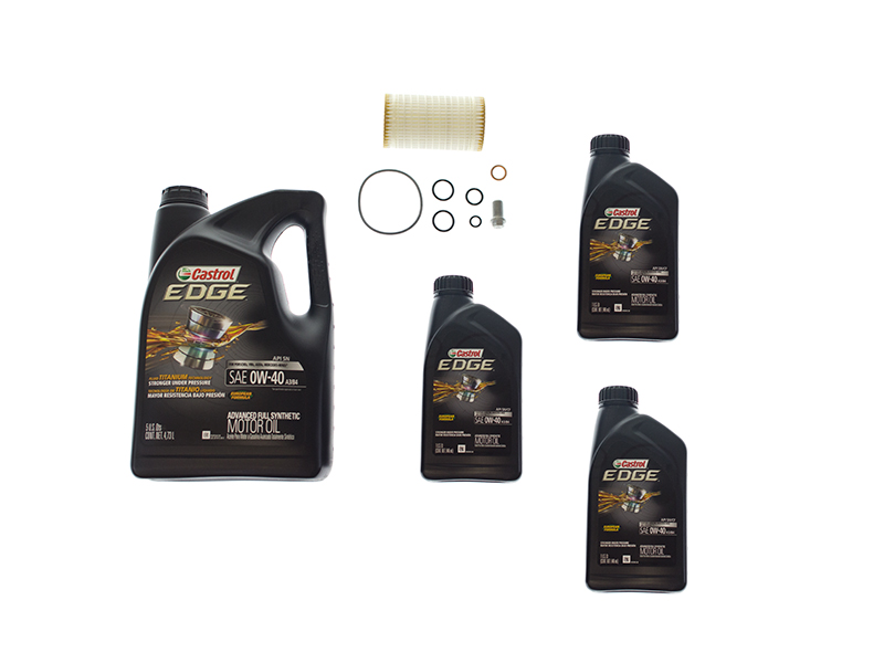 Castrol Edge + Mann MB6OILFLTR3KIT Oil Change Kit - 0W-40 Fully ...