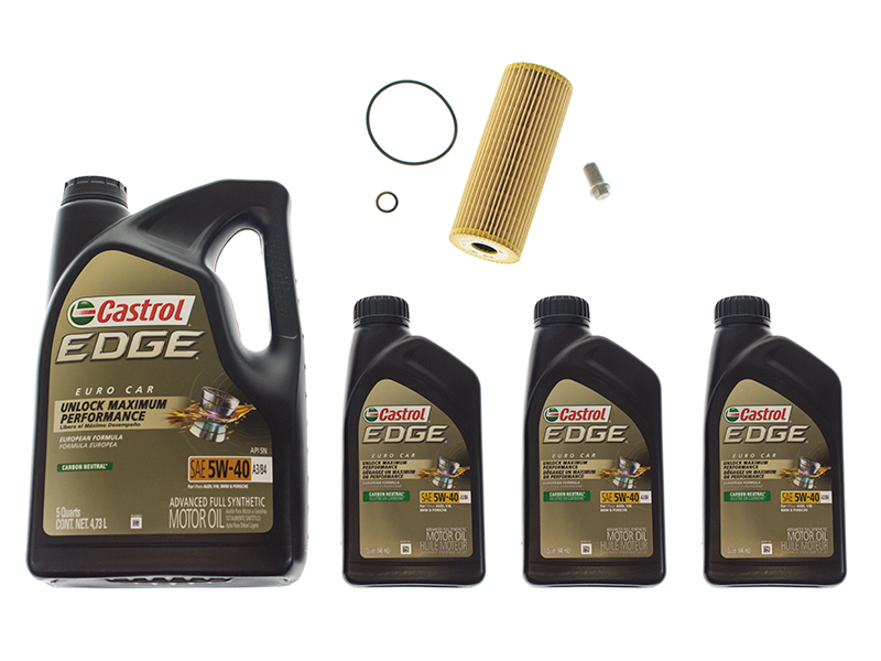 Castrol Edge + Mann MB9OILFLTR3KIT Oil Change Kit - 5W-40 Fully ...