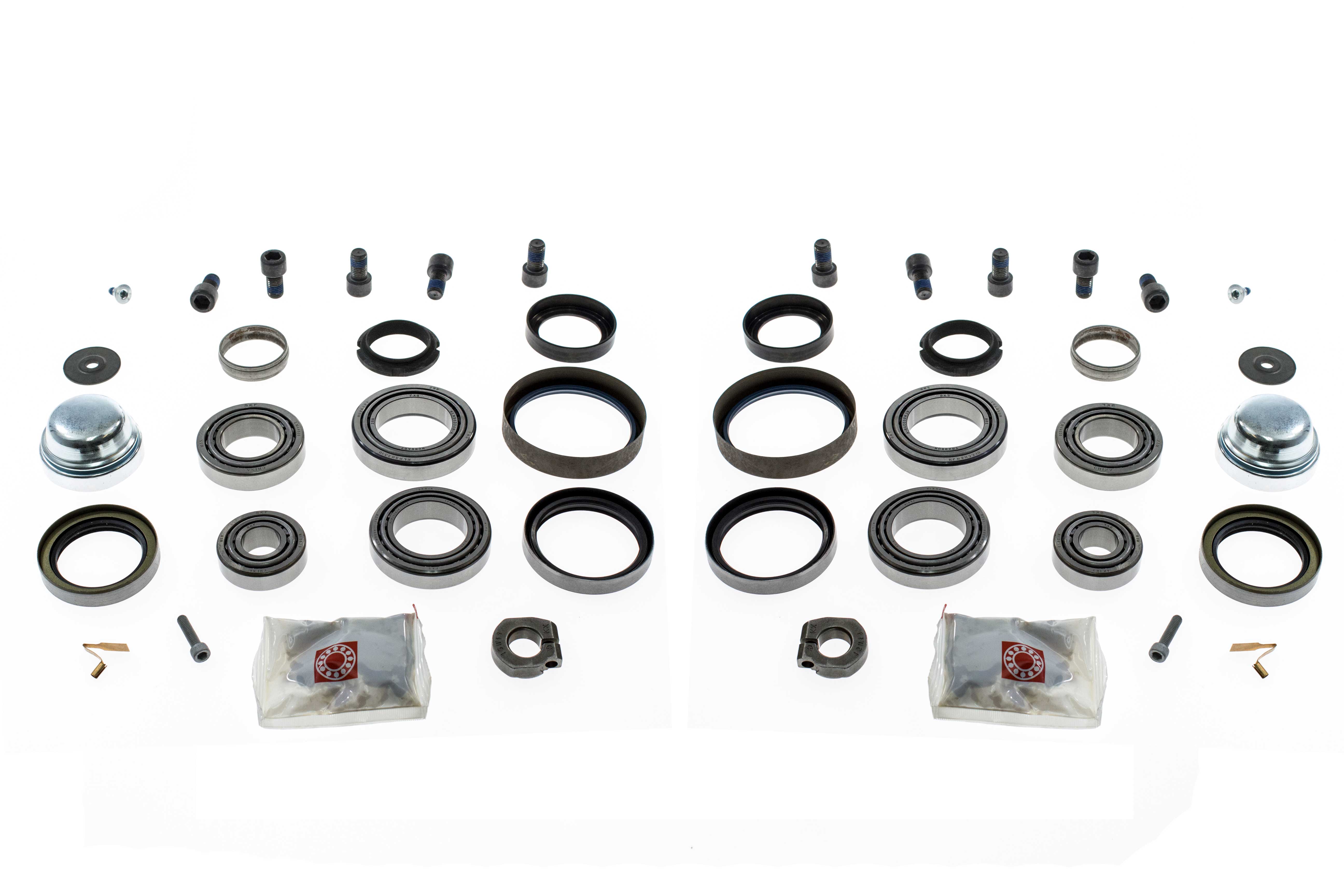 AAZ Preferred MBWHLBRG1KIT Wheel Bearing Kit; Front and Rear Bearings ...