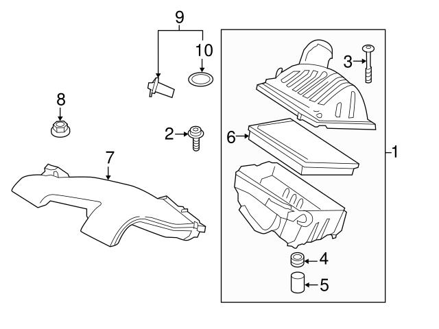 Genuine Mini 13717609482 Air Filter & Housing Assembly