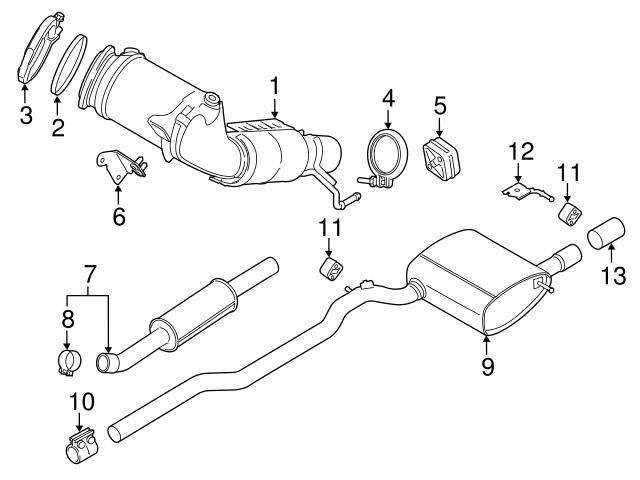 Genuine Mini 18308615429 Exhaust Resonator
