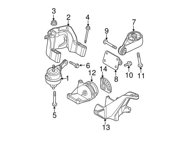 Genuine Mini 22116763252 Engine Mount Bracket