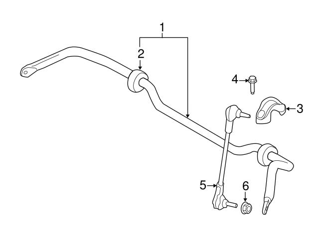 Genuine Mini 31306862863 Stabilizer/Sway Bar Link Kit; Left, Right, Front