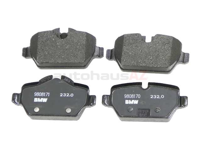 Genuine Mini 34219808172 Brake Pad Set; Rear - Mini