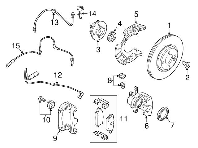 Genuine Mini 34306895676 Brake Hose/Line; Left, Right | 34306863167
