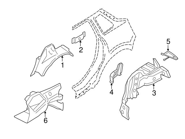 Genuine Mini 41007408807 Fender Closing Plate; Left