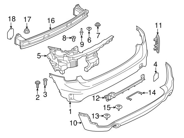 Genuine Mini 51127401870 Tailgate Pull Down Motor Bracket