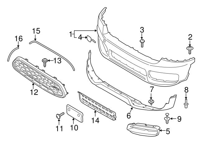 Genuine Mini 51137470512 Hood Grille Seal