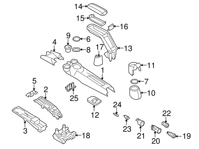 Genuine Mini 51162756157 Center Console; Center - Mini