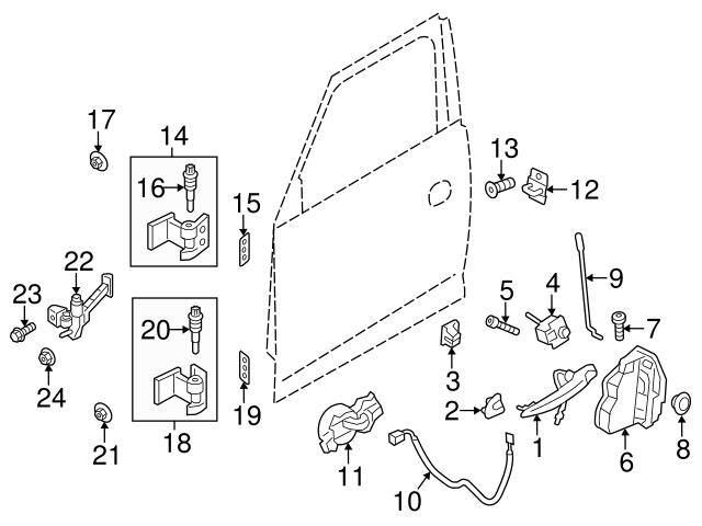 Genuine Mini 51219800561 Door Latch Cable; Left, Right - Mini